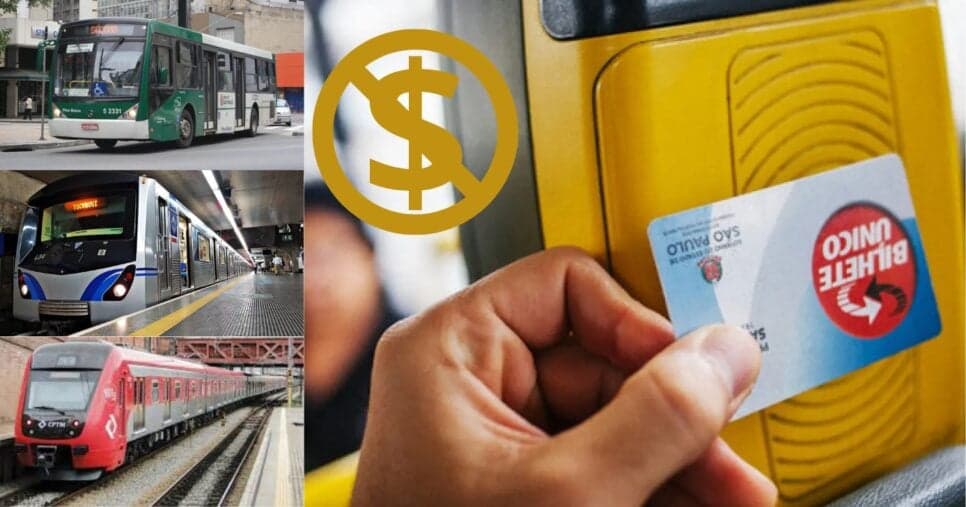 Ônibus, metrô e CPTM de graça em SP: Lei garante isenção no Bilhete ...