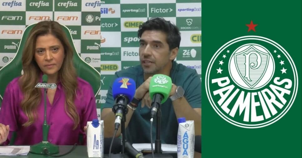 Leila Pereira e Abel Ferreira no comando do Palmeiras (Foto: Reprodução ...