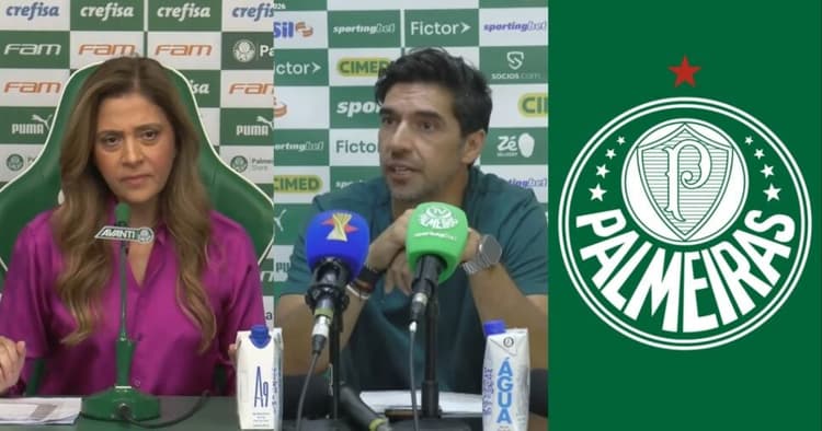 Leila Pereira e Abel Ferreira no comando do Palmeiras (Foto: Reprodução ...