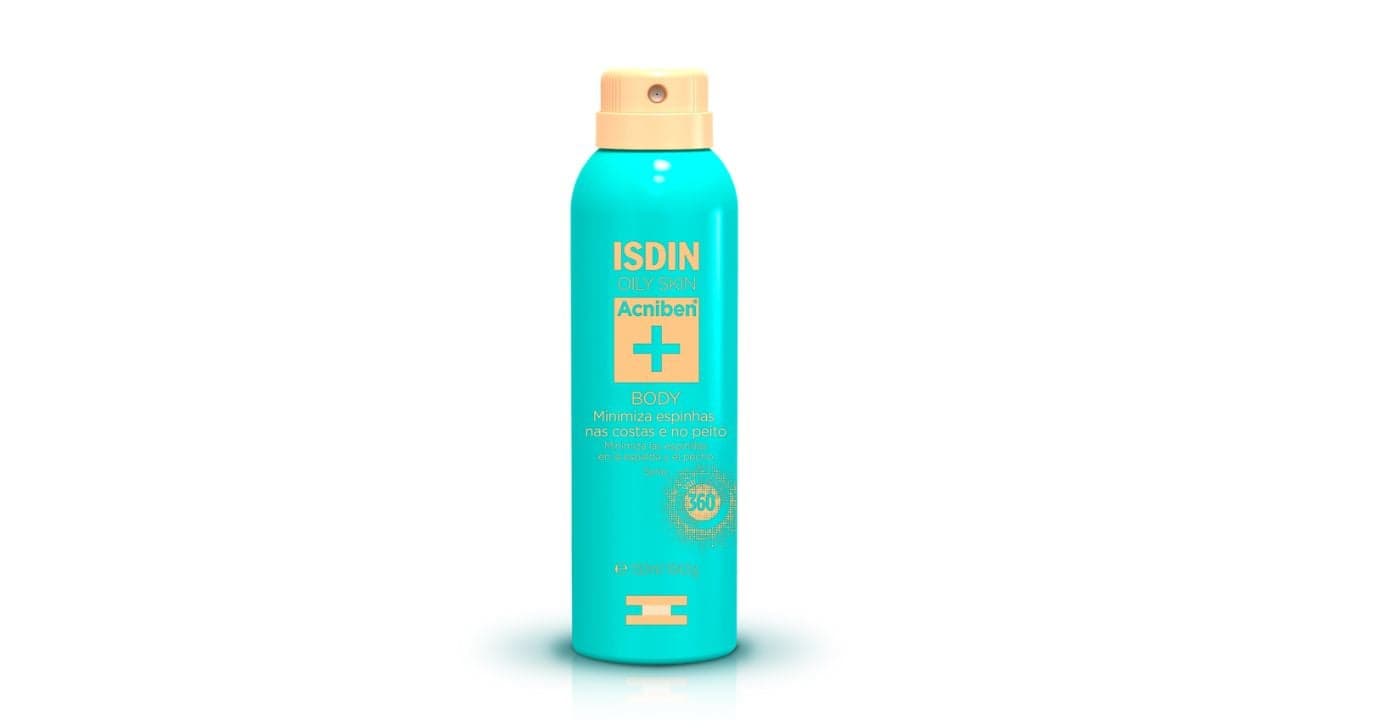Spray corporal acaba com espinhas nas costas e renova pele