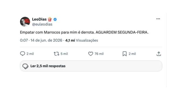Bomba de Leo Dias sobre a seleção brasileira com Neymar